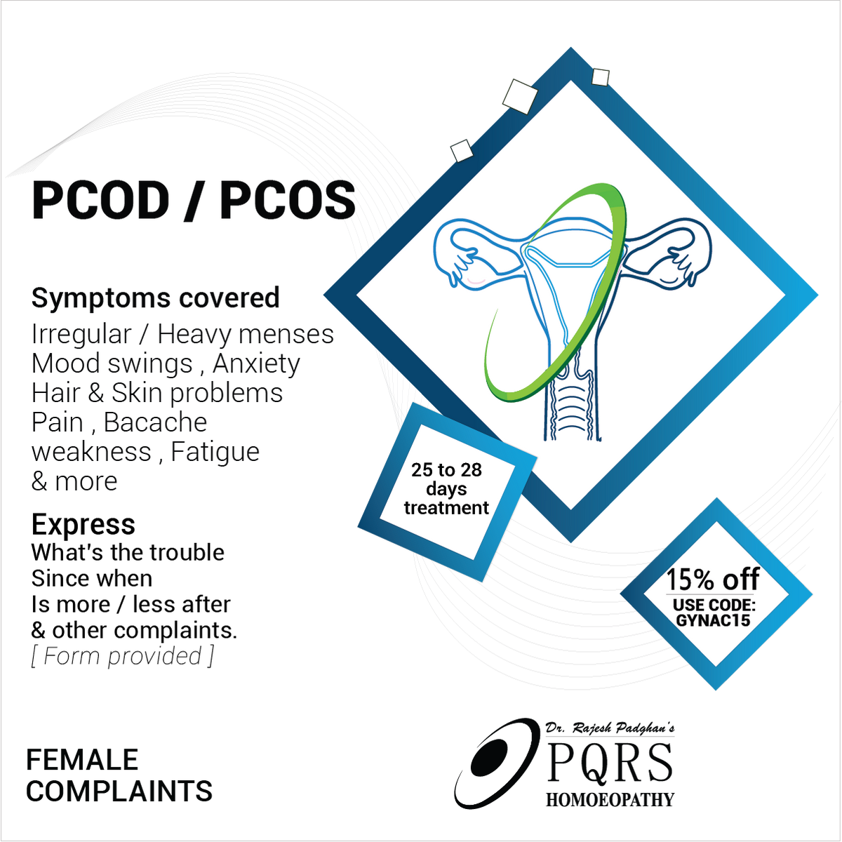 PCOD / PCOS - CYSTS – PQRS Homoeopathy